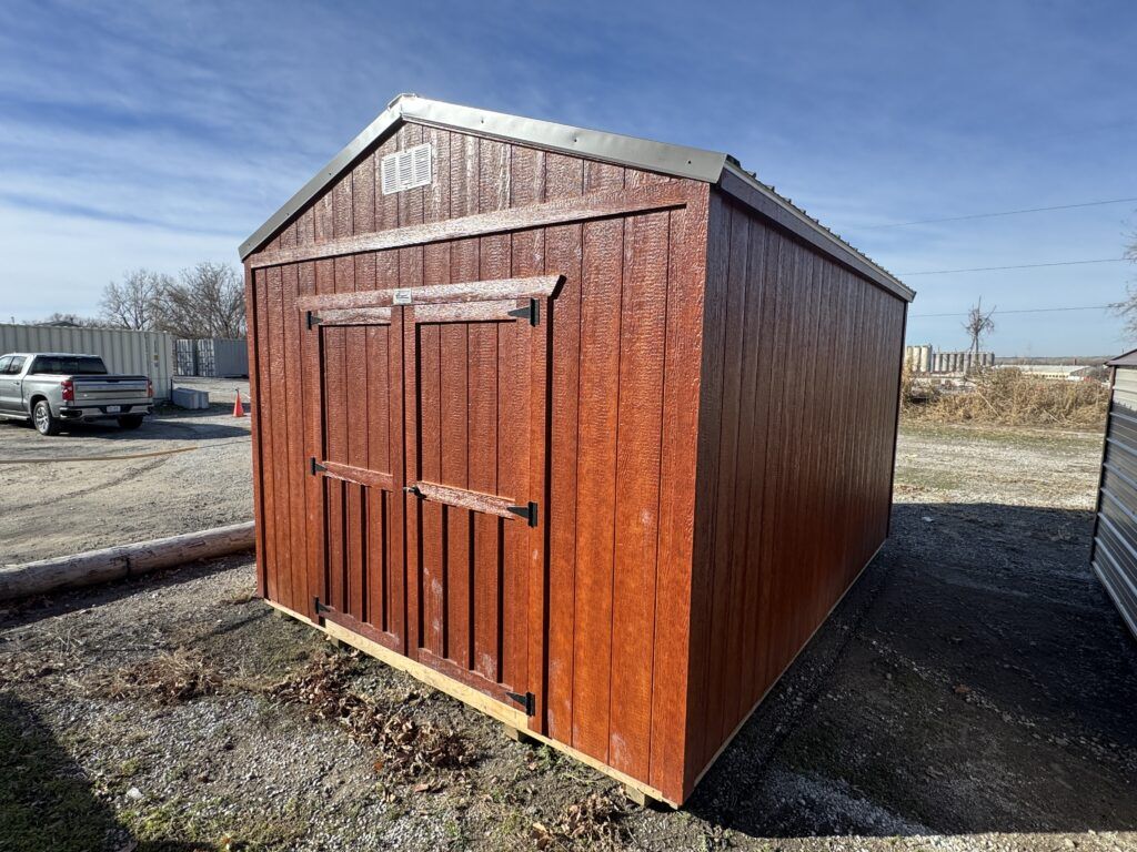 Storage Shed Utility Urethane Stain Red Mahogany - Backyard St. Joseph ...